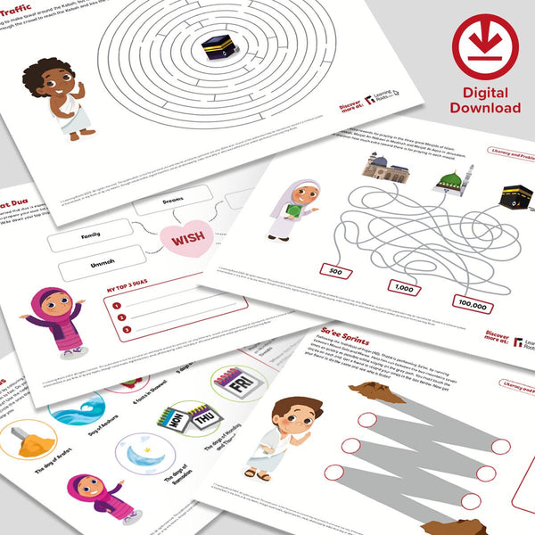 Hajj & Umrah Kids Activity, Worksheets and Printable Pack - Learning ...